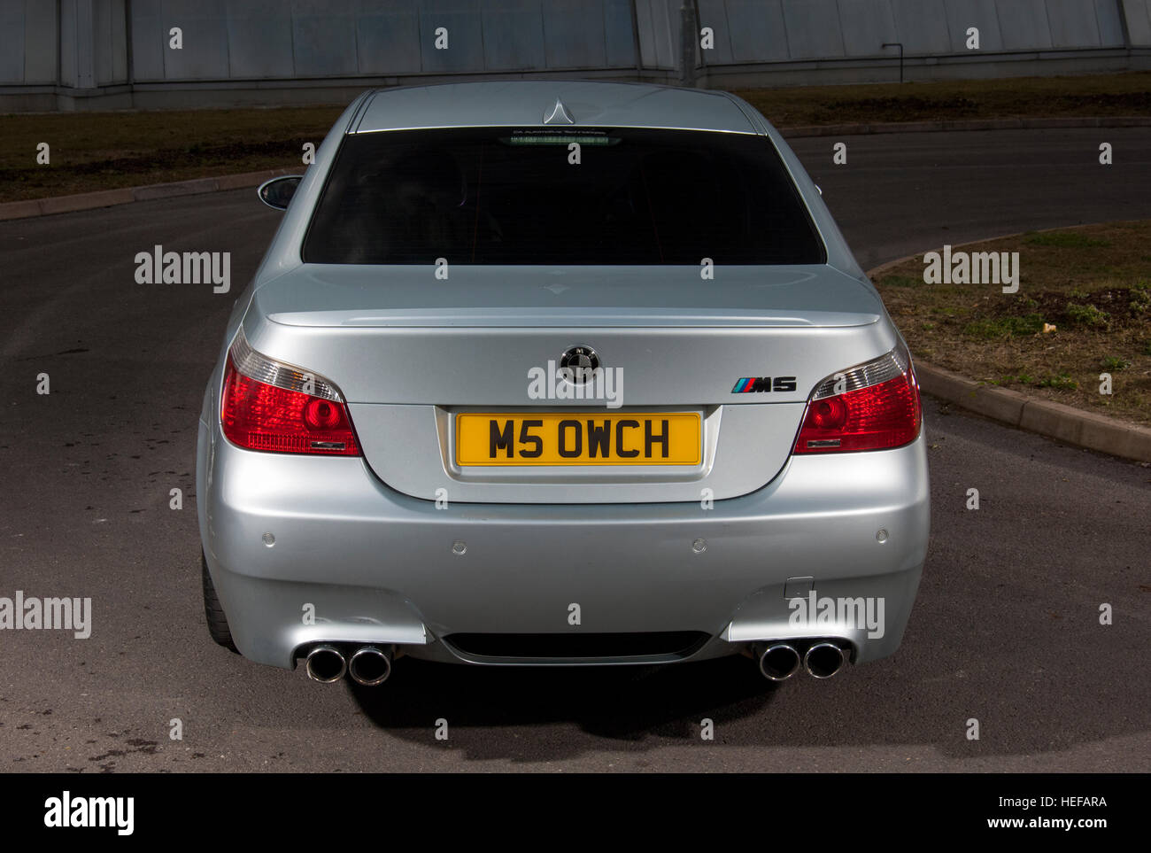 BMW M5, E60 shape (2003-2010) German performance car super saloon Stock ...