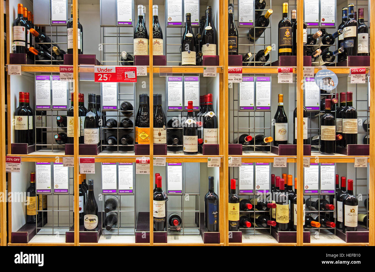 Waitrose wine display hi-res stock photography and images - Alamy