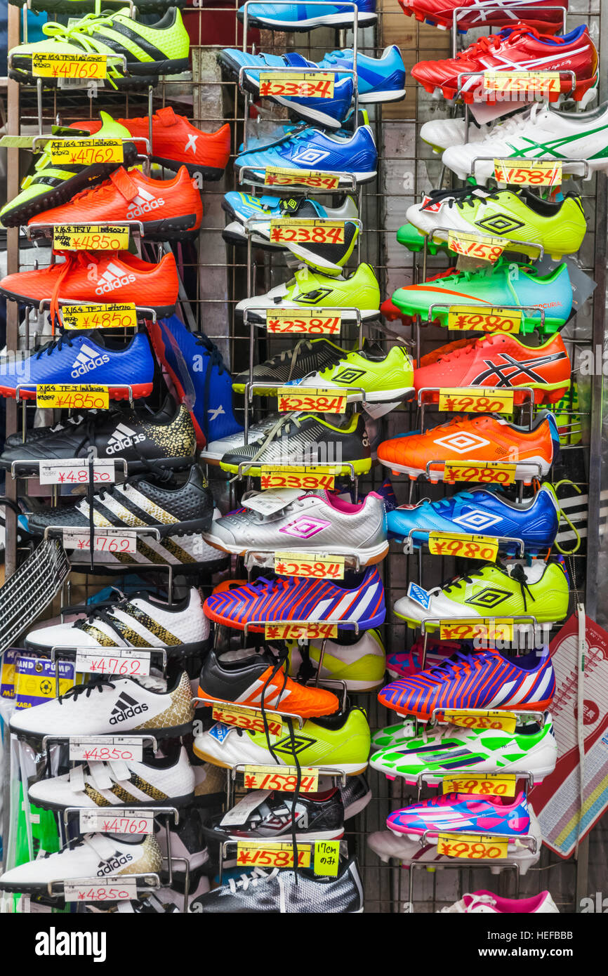 Japan, Honshu, Tokyo, Ueno, Ameyoko Shopping Street, Store Display of ...