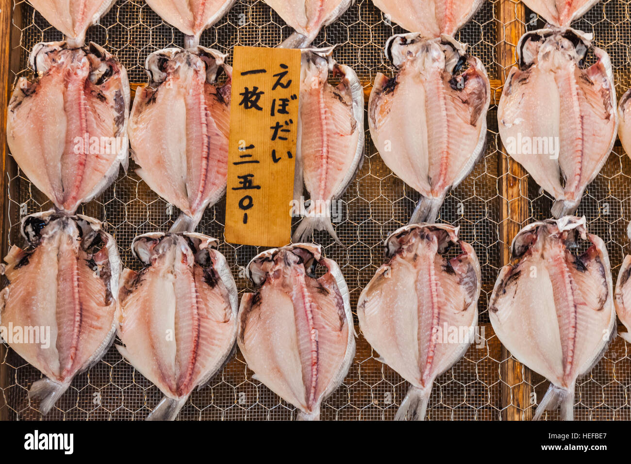 Japan, Honshu, Shizuoka Prefecture, Atami, Fish Drying Stock Photo - Alamy