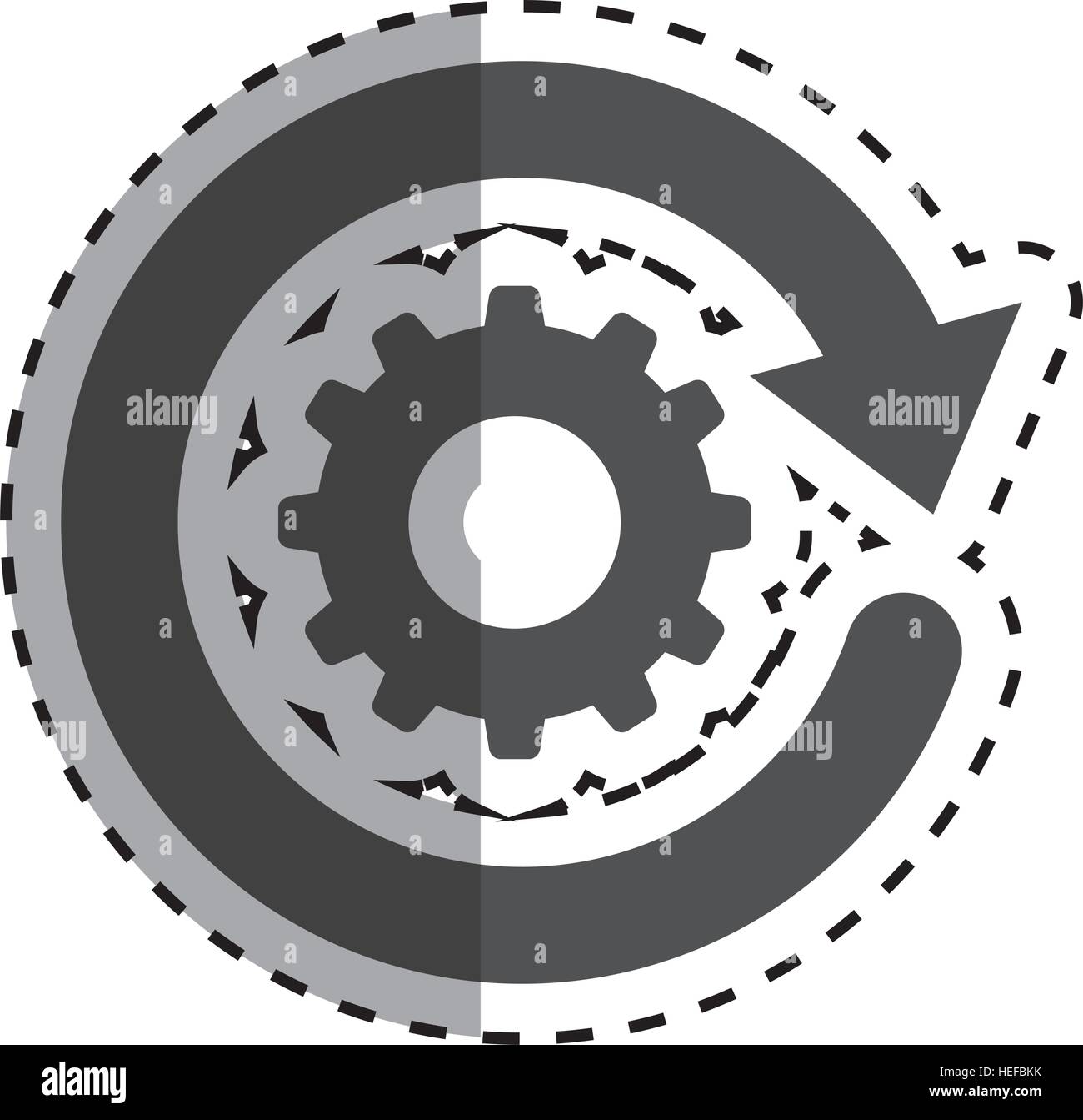 isolated gear piece icon vector illustration graphic design Stock ...