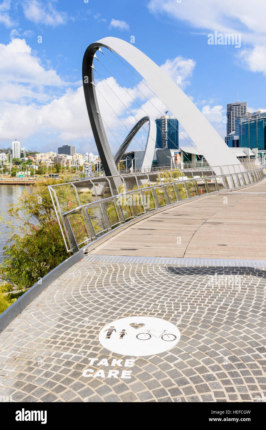 Shared path safety sign for cyclists and pedestrians Stock Photo - Alamy