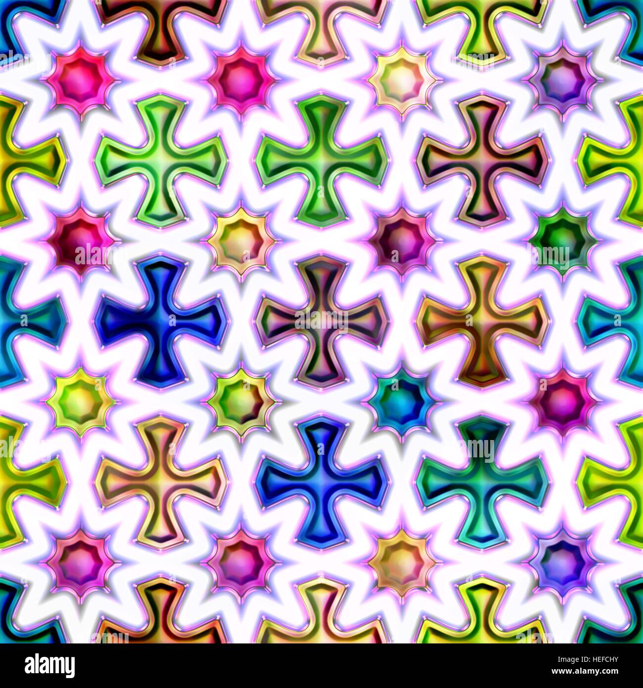 Seamless texture of abstract bright shiny colorful geometric shapes ...