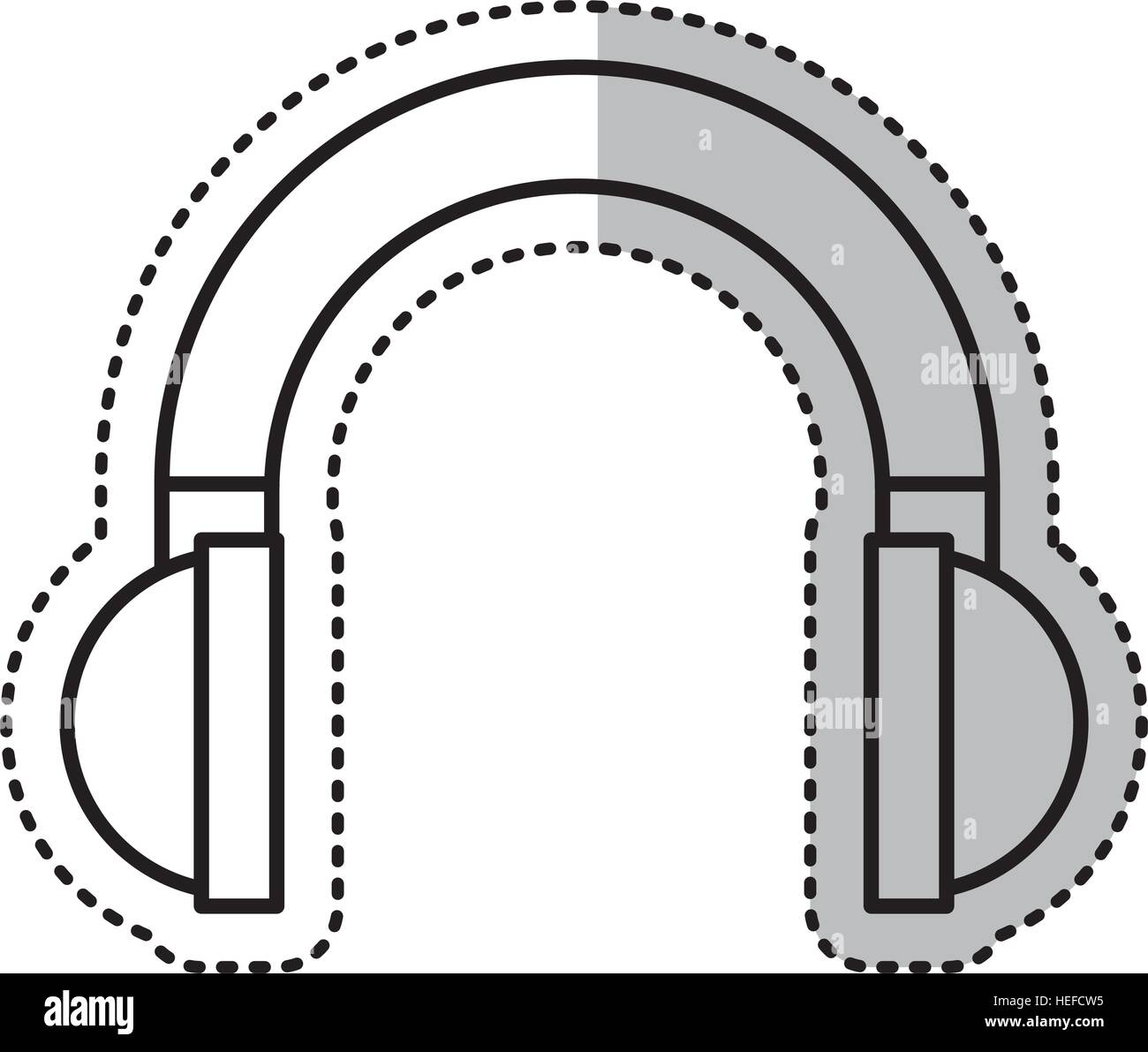 headset audio device isolated icon vector illustration design Stock ...