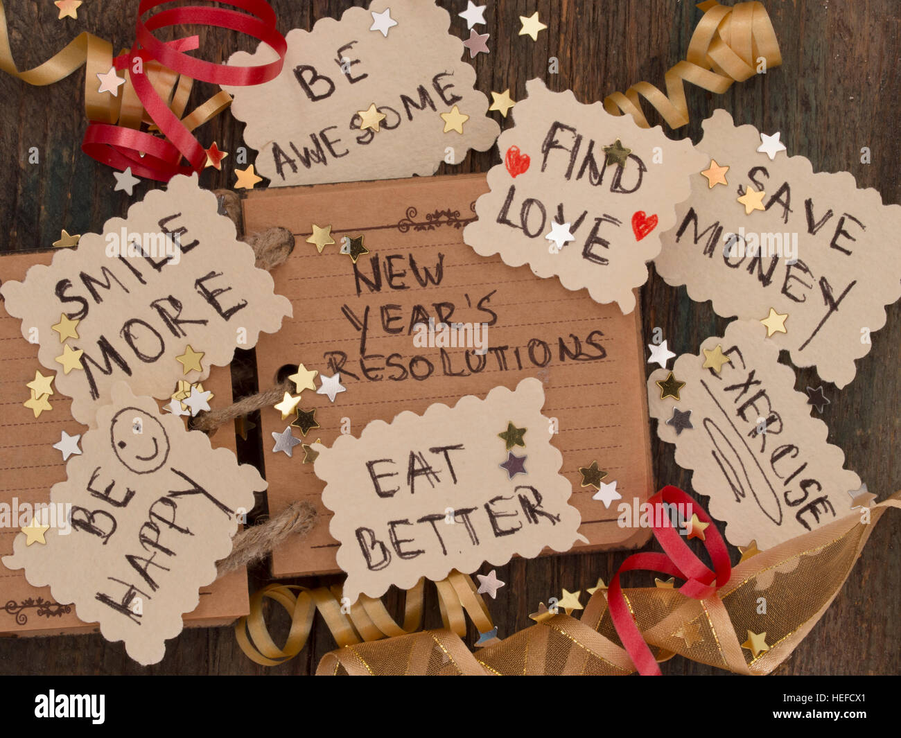 New Year's Resolutions Stock Photo - Alamy