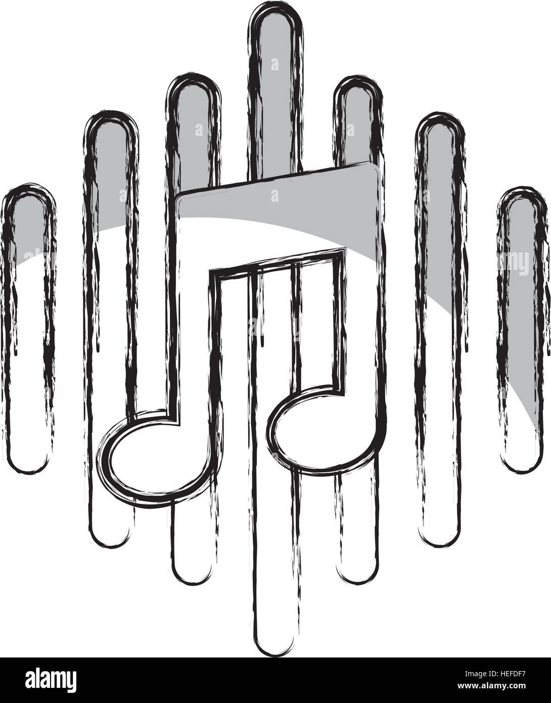 music note isolated icon vector illustration design Stock Vector Image ...