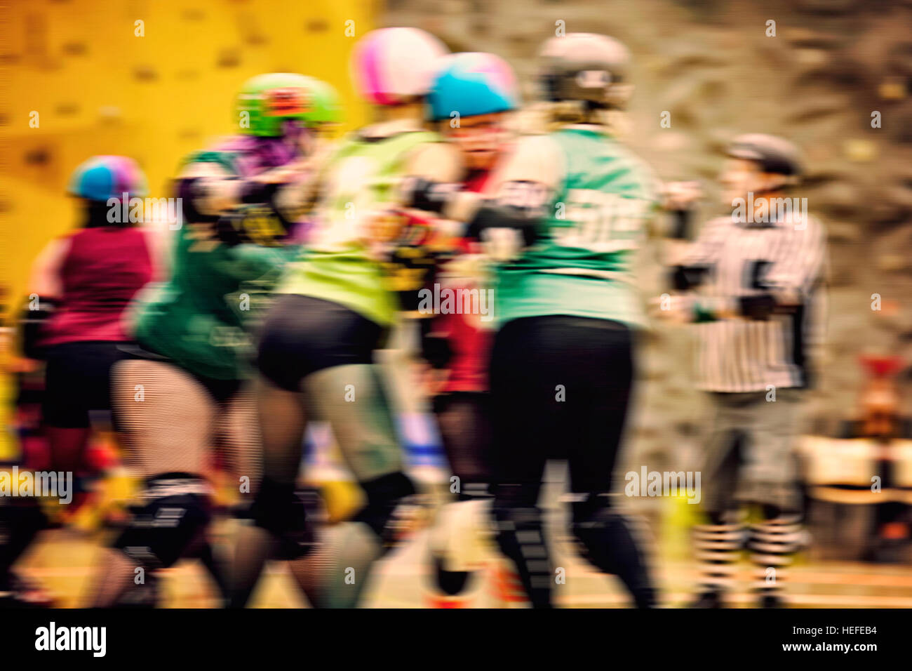 Abstract blur background for Roller Derby topic Stock Photo - Alamy