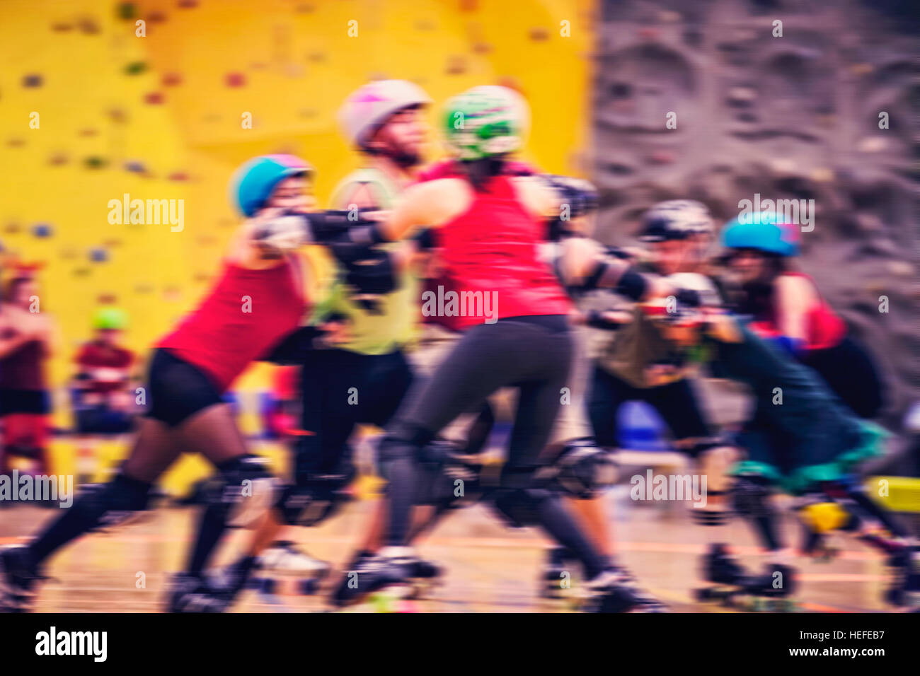 Abstract blur background for Roller Derby topic Stock Photo - Alamy