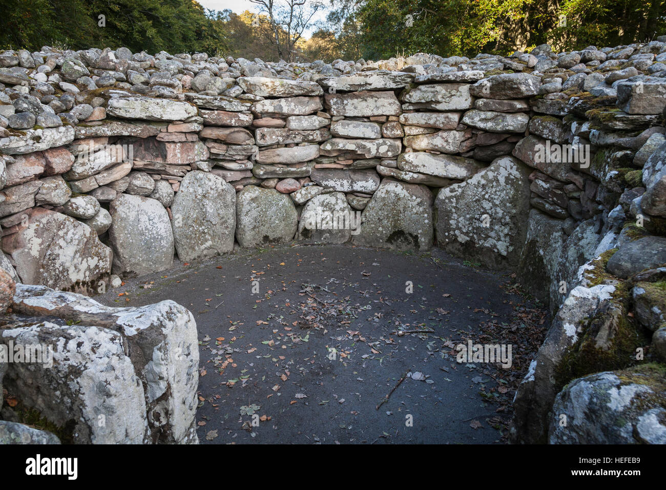 North East Passage Grave at Clava Cairns in Scotland Stock Photo - Alamy