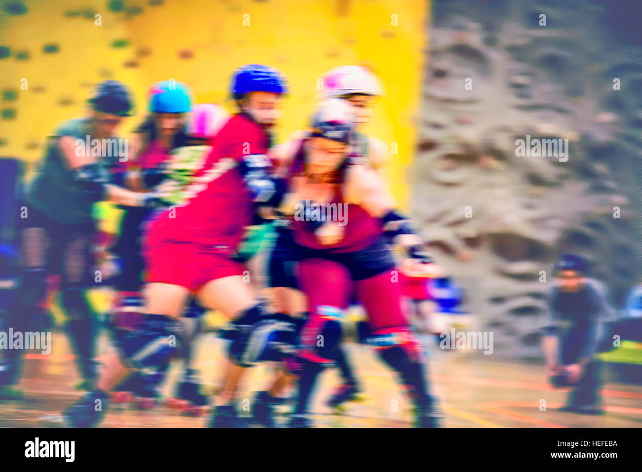 Abstract blur background for Roller Derby topic Stock Photo - Alamy