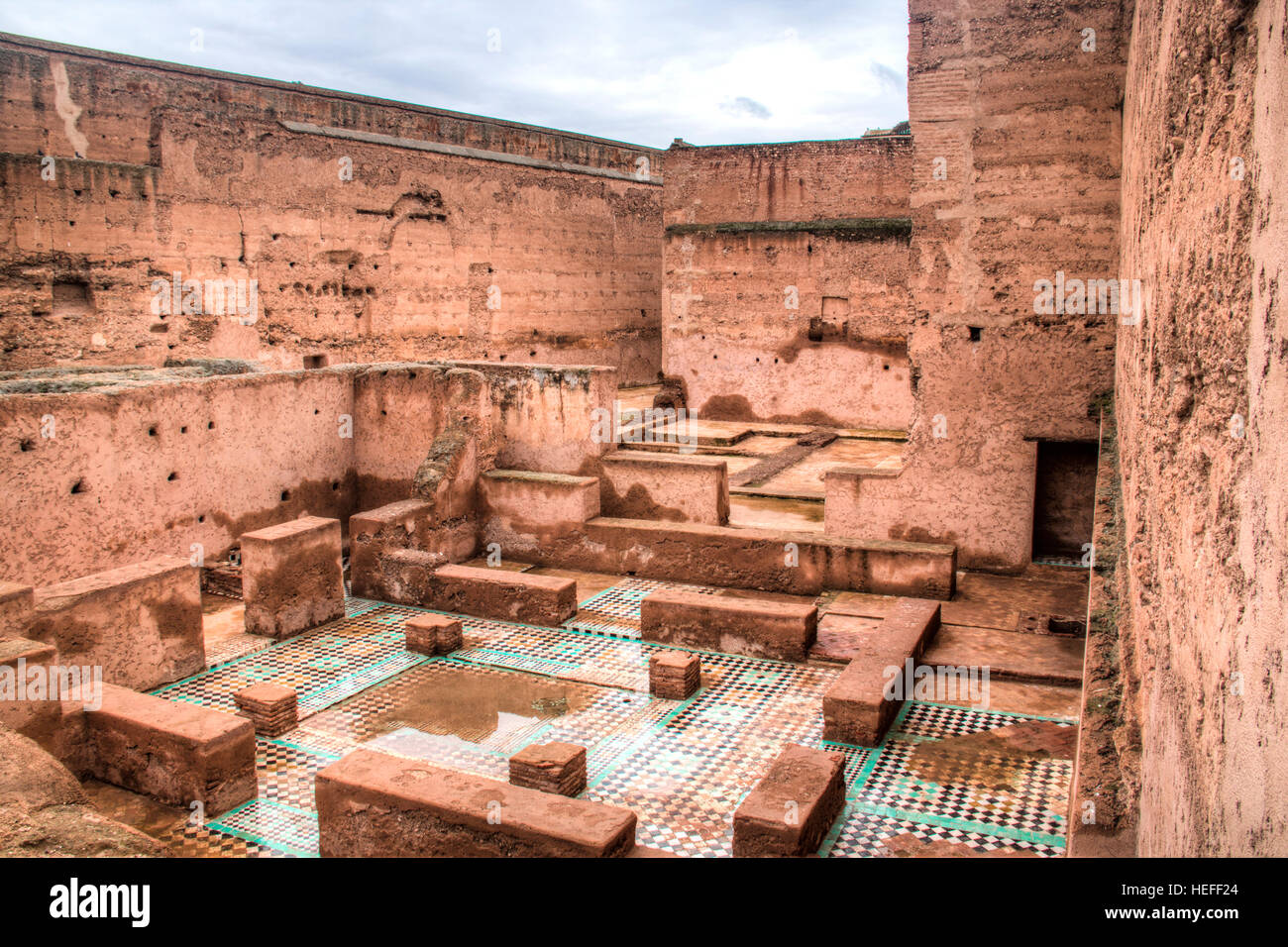 Inside the ancient palace of Bab Agnaou, one of the main attractions of ...