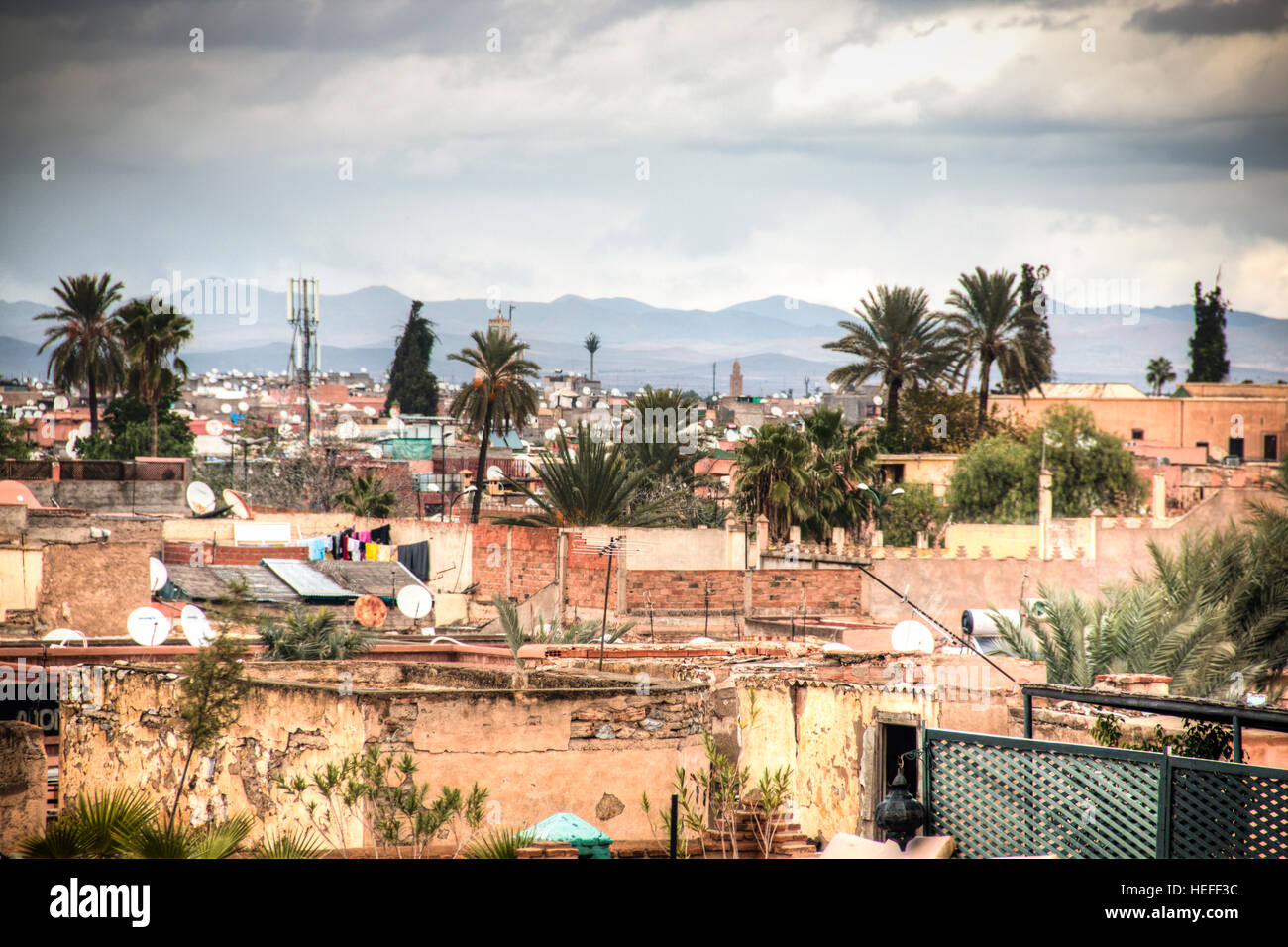 Rooftops in the medina marrakech hi-res stock photography and images ...