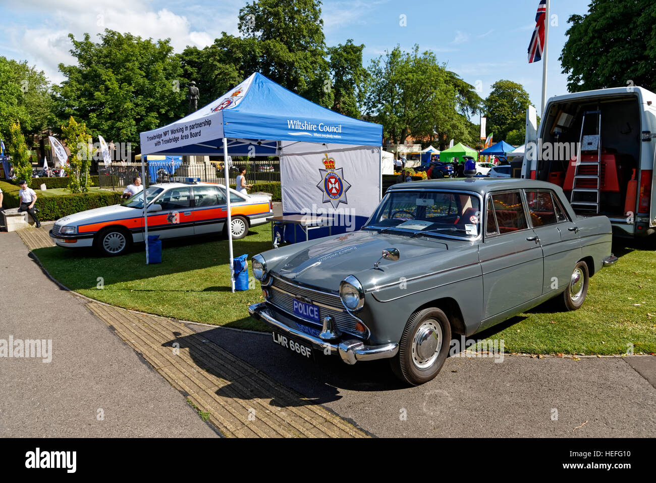 A former Wiltshire Constabulary 1968 Austin A60 Cambridge Police patrol ...