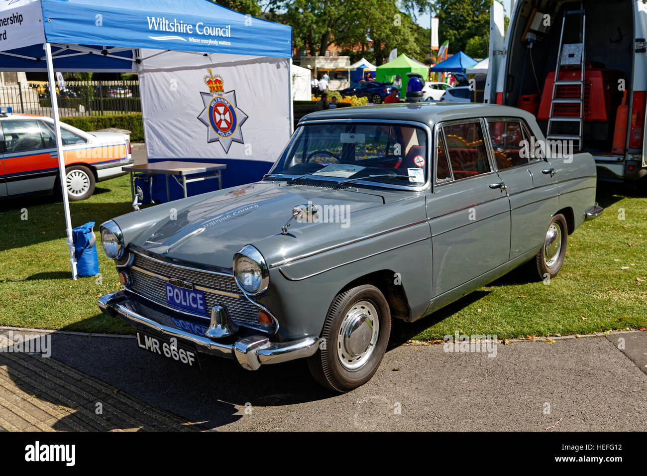 A former Wiltshire Constabulary 1968 Austin A60 Cambridge Police patrol ...