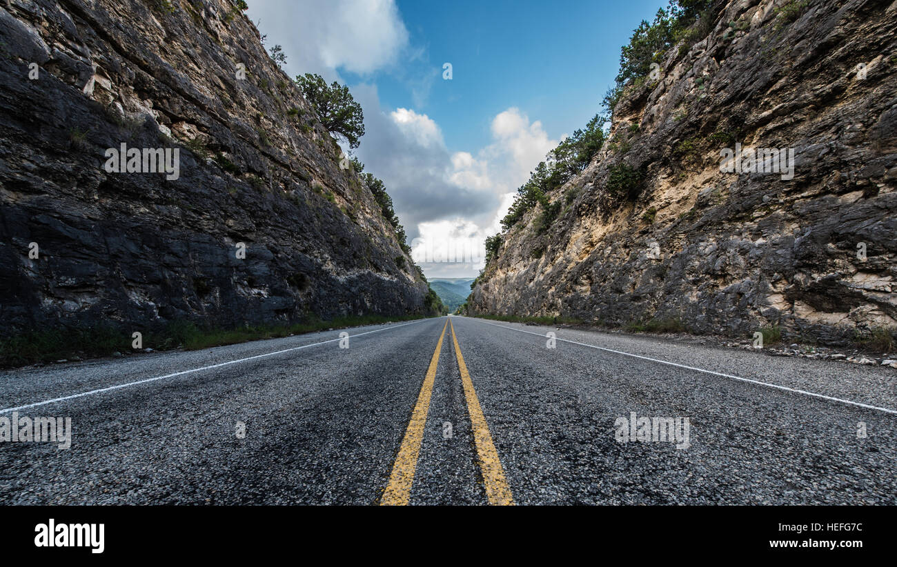 Long, Straight Road Stock Photo - Alamy