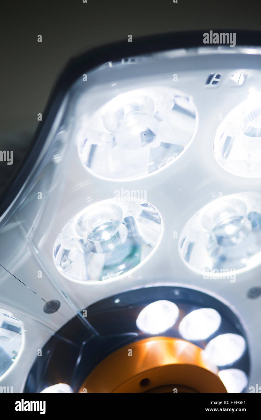 Operating emergency room surgery theater lighting in hospital to enable ...