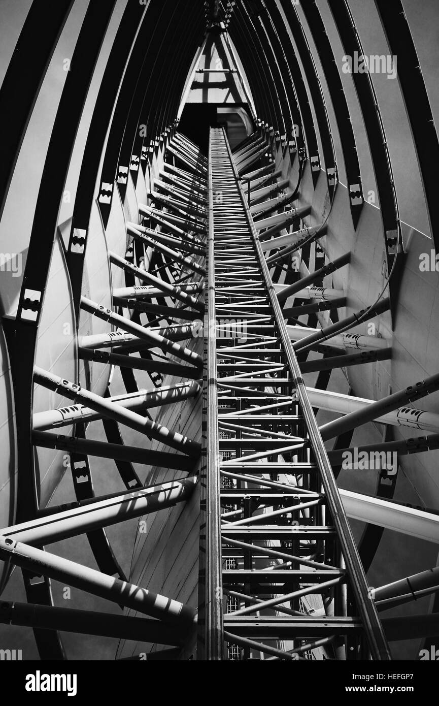 Internal architectural structure of Glasgow Tower Stock Photo - Alamy