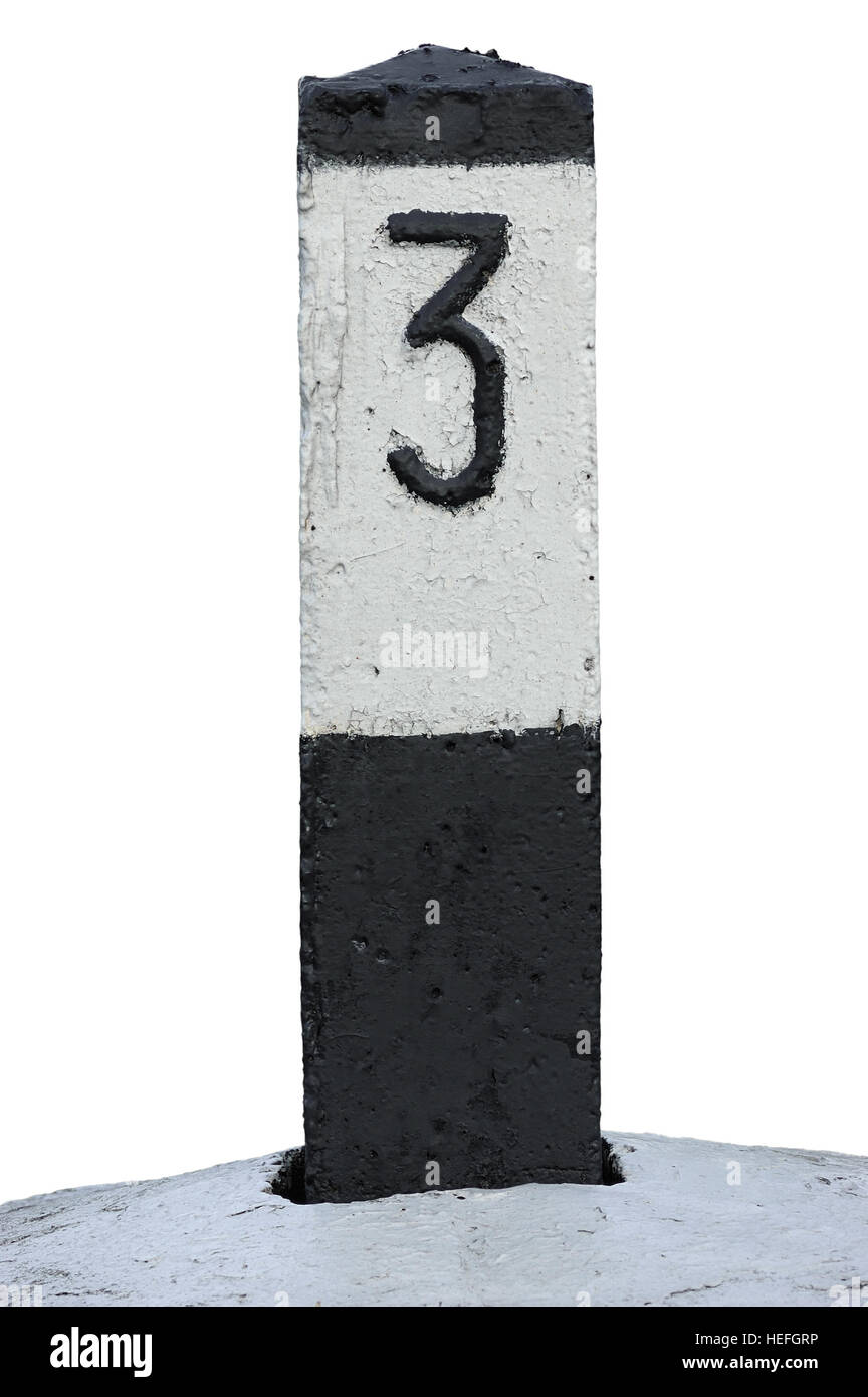 Stone railway marker hi-res stock photography and images - Alamy