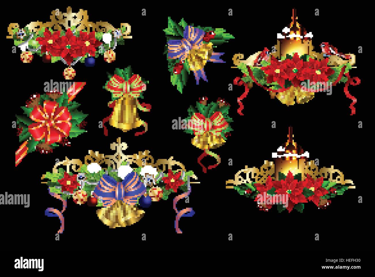 Christmas elements for your designs Stock Vector Image & Art - Alamy