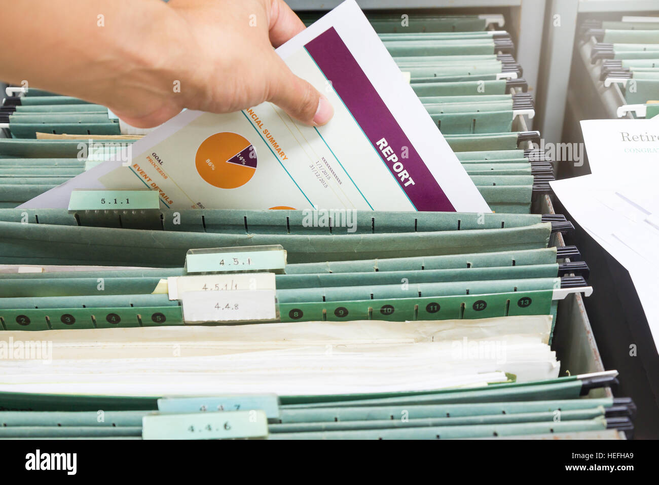 Records filing system hi-res stock photography and images - Alamy