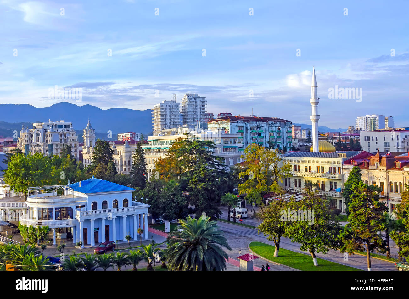 Batumi Georgia Skyline buildings architecture black sea resort Stock ...