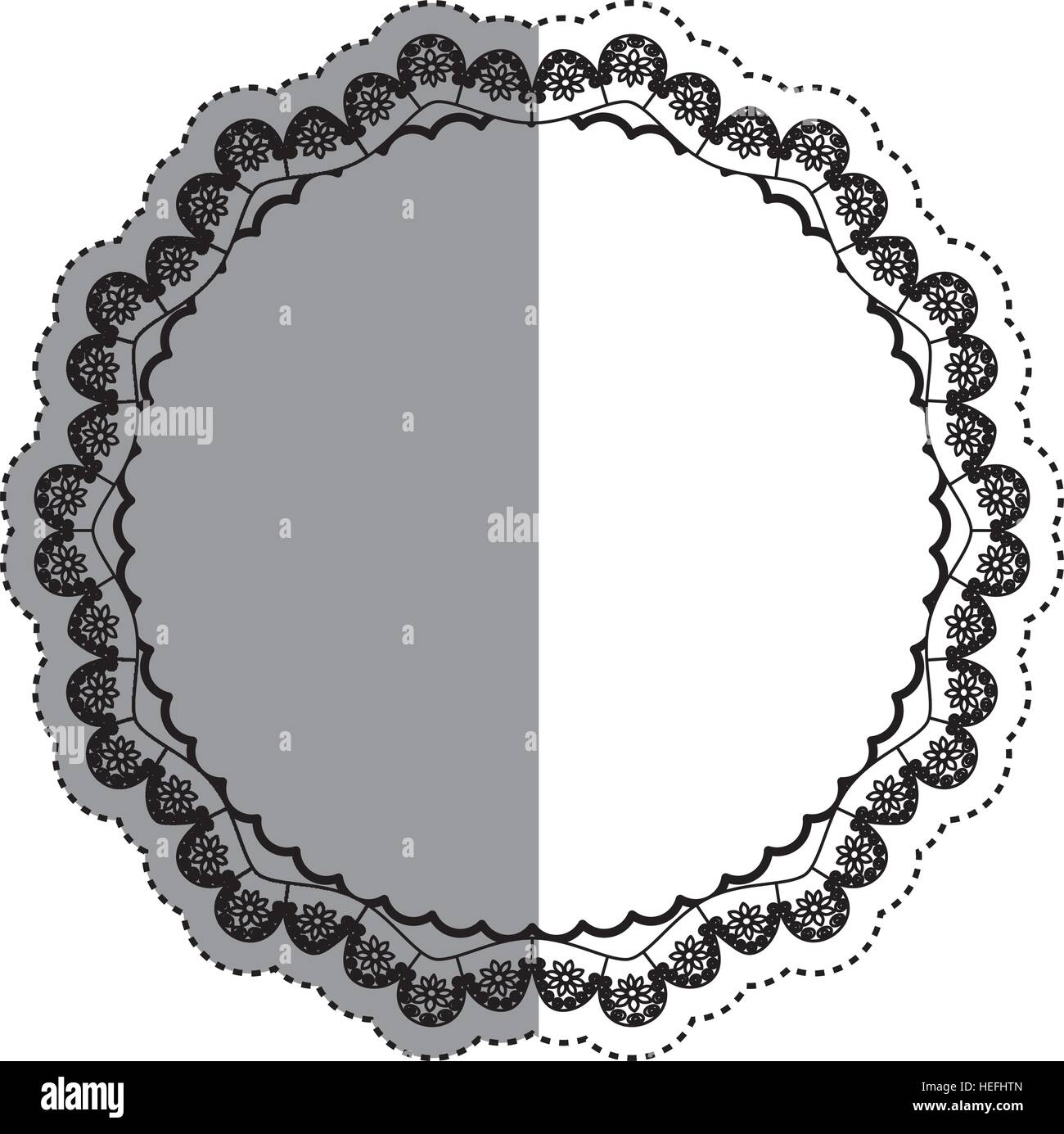 Decorative circle emblem icon vector illustration graphic design Stock ...