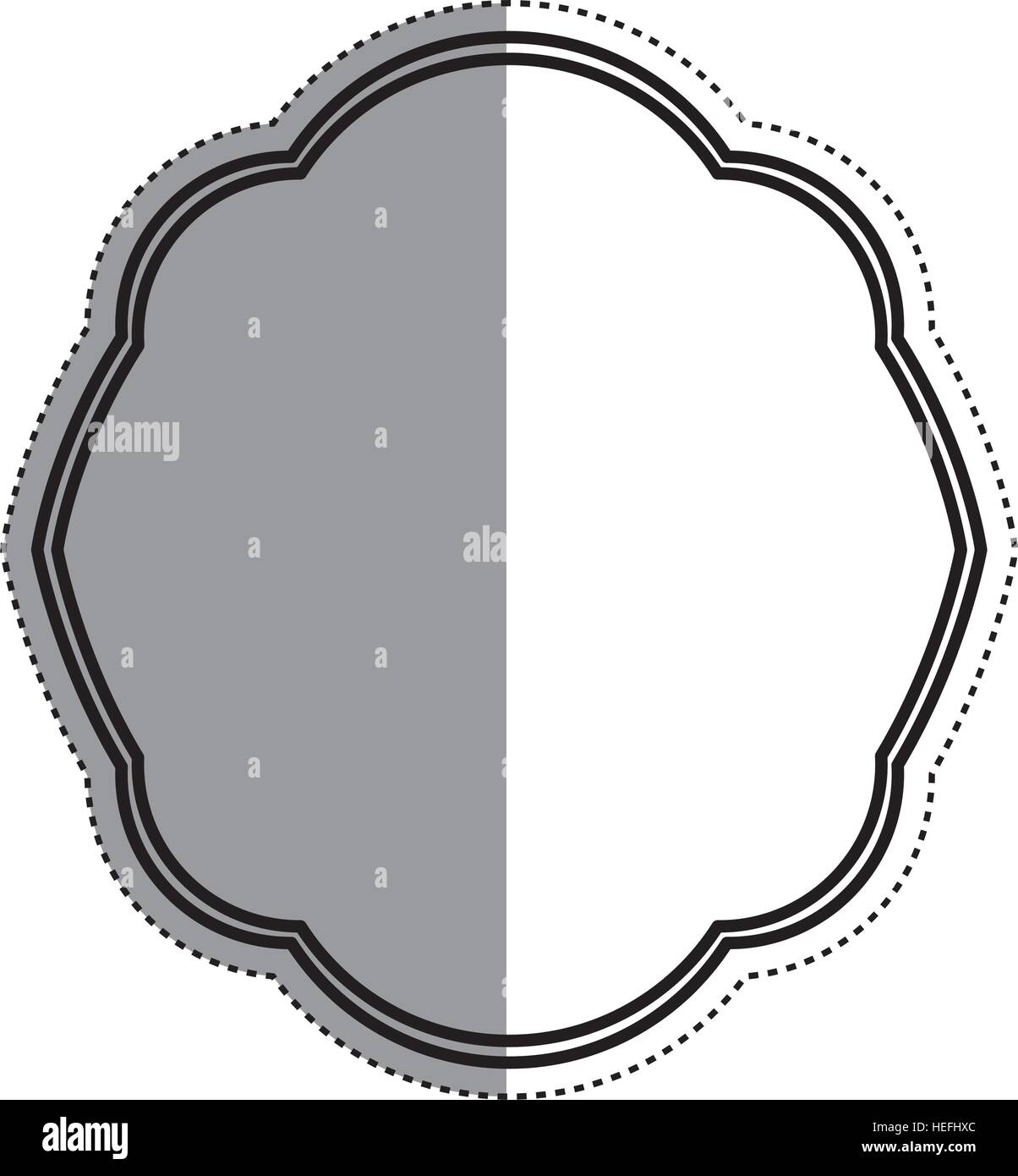 Decorative circle emblem icon vector illustration graphic design Stock ...
