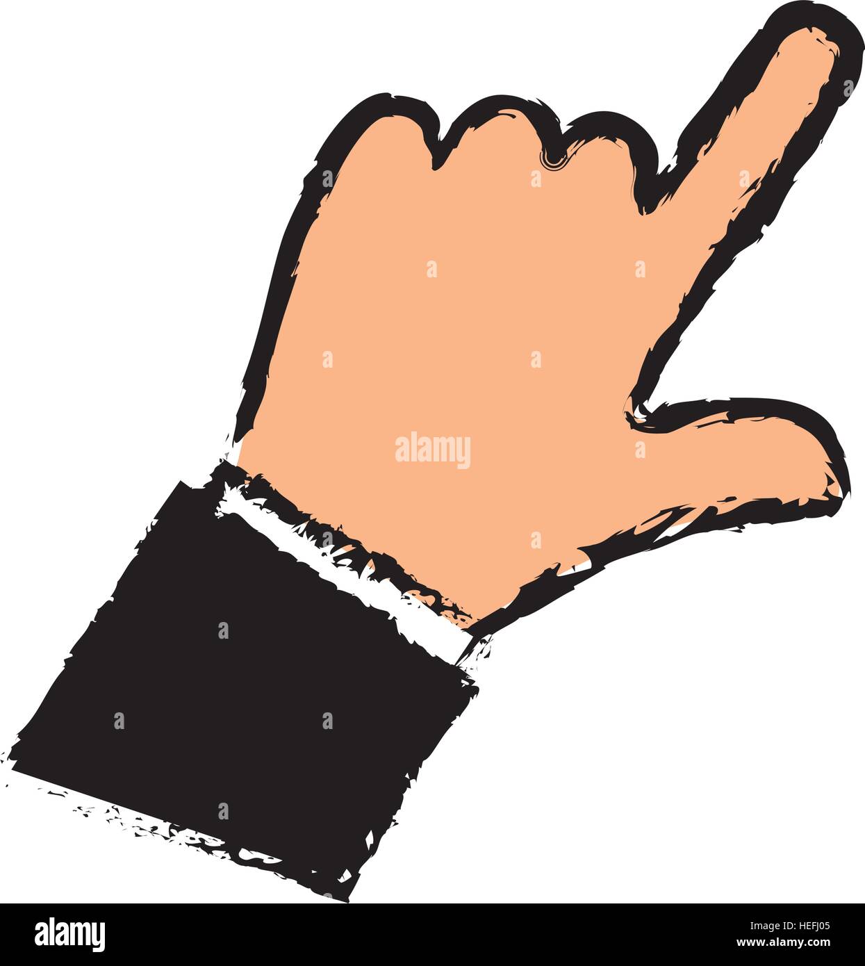 Hand with finger touching something icon vector illustration graphic ...