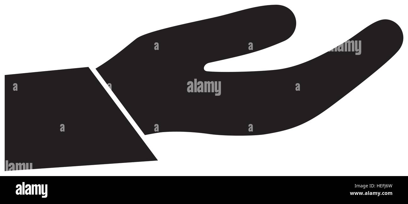 Waiter hand symbol icon vector illustration graphic design Stock Vector ...