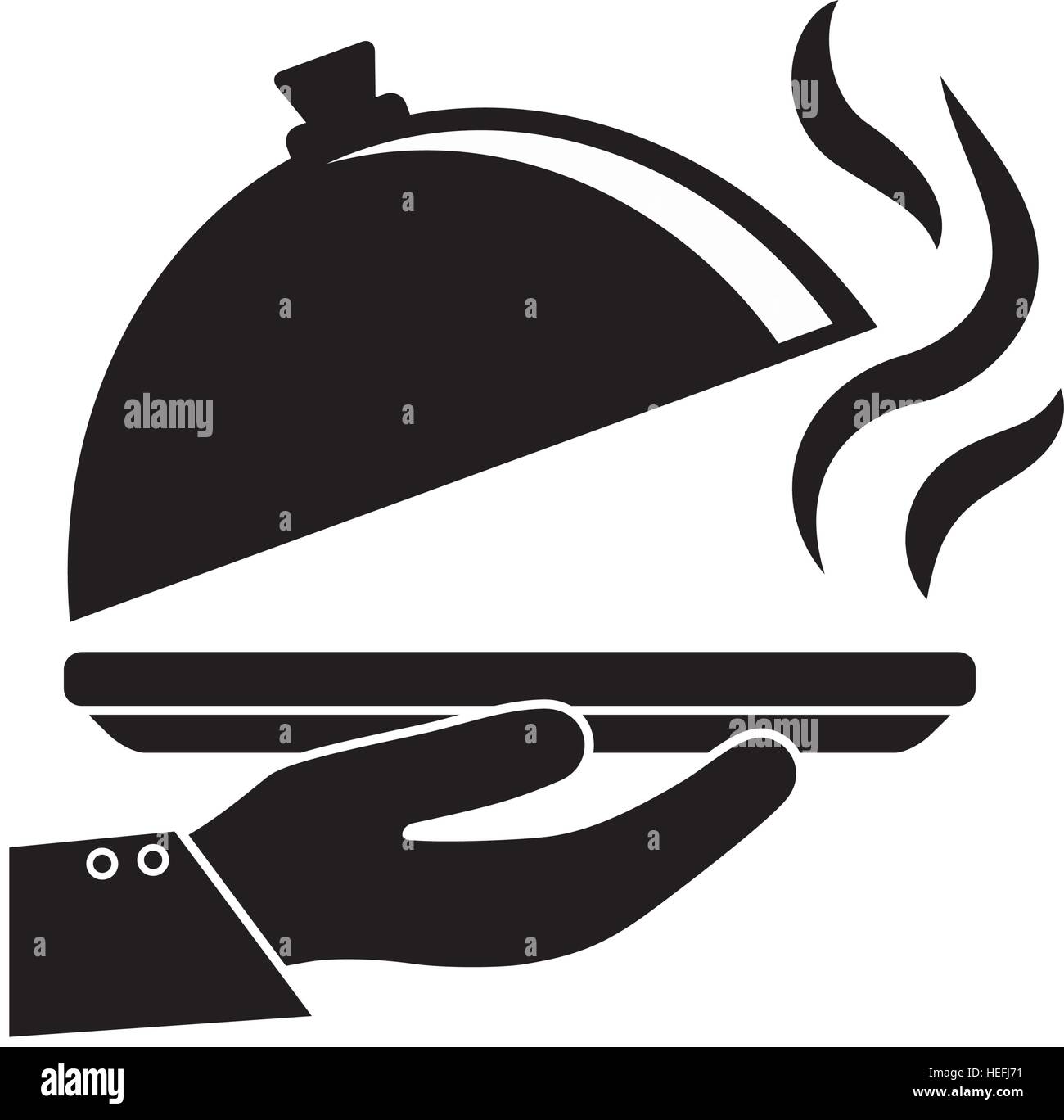 Waiter hand symbol icon vector illustration graphic design Stock Vector ...