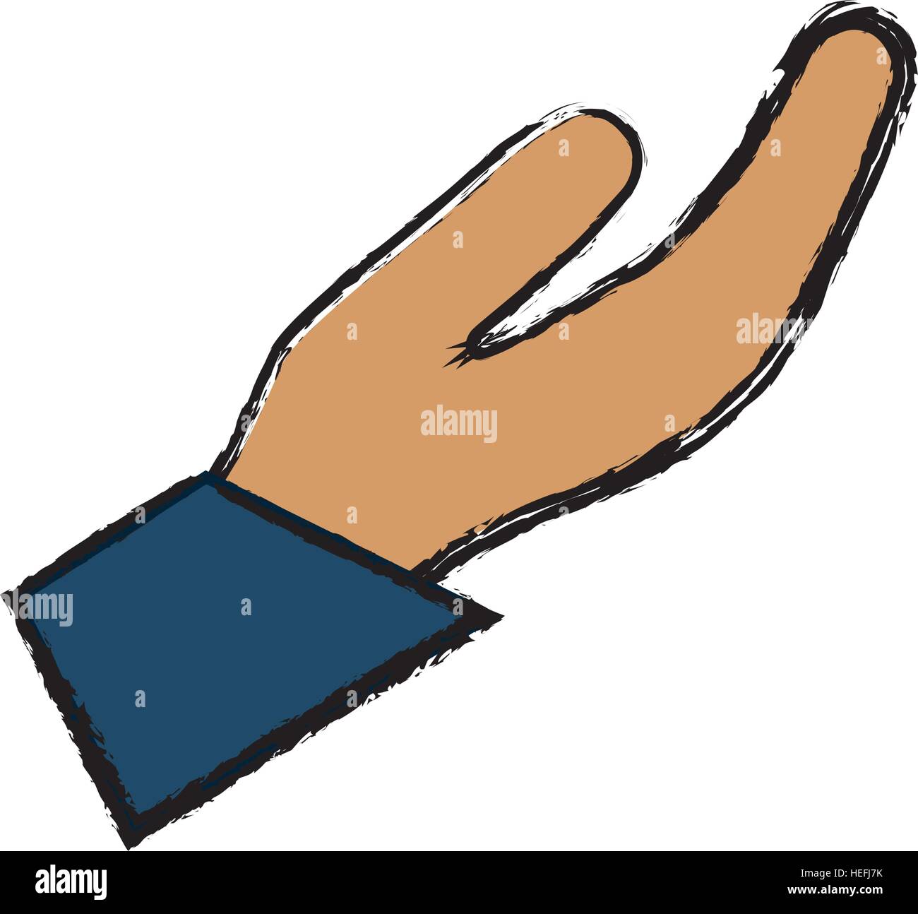 Waiter hand symbol Stock Vector Image & Art - Alamy