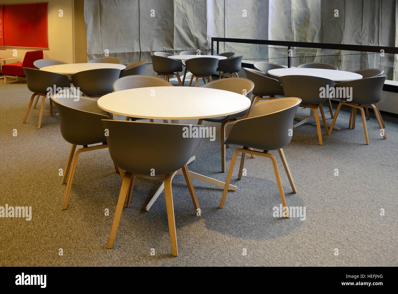 Empty cafeteria interior Stock Photo - Alamy