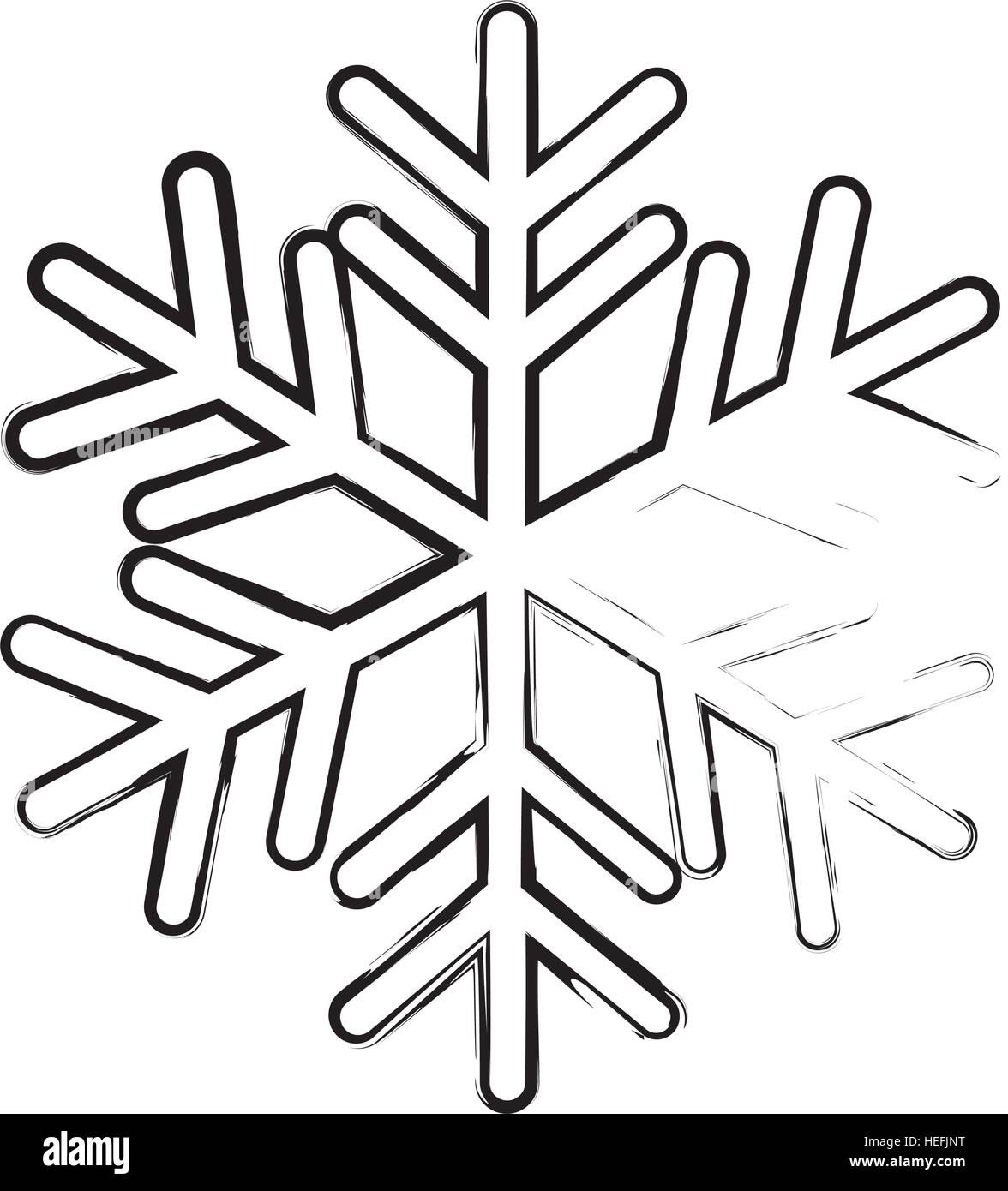 Snowflake Vector Black and White Stock Photos & Images - Alamy