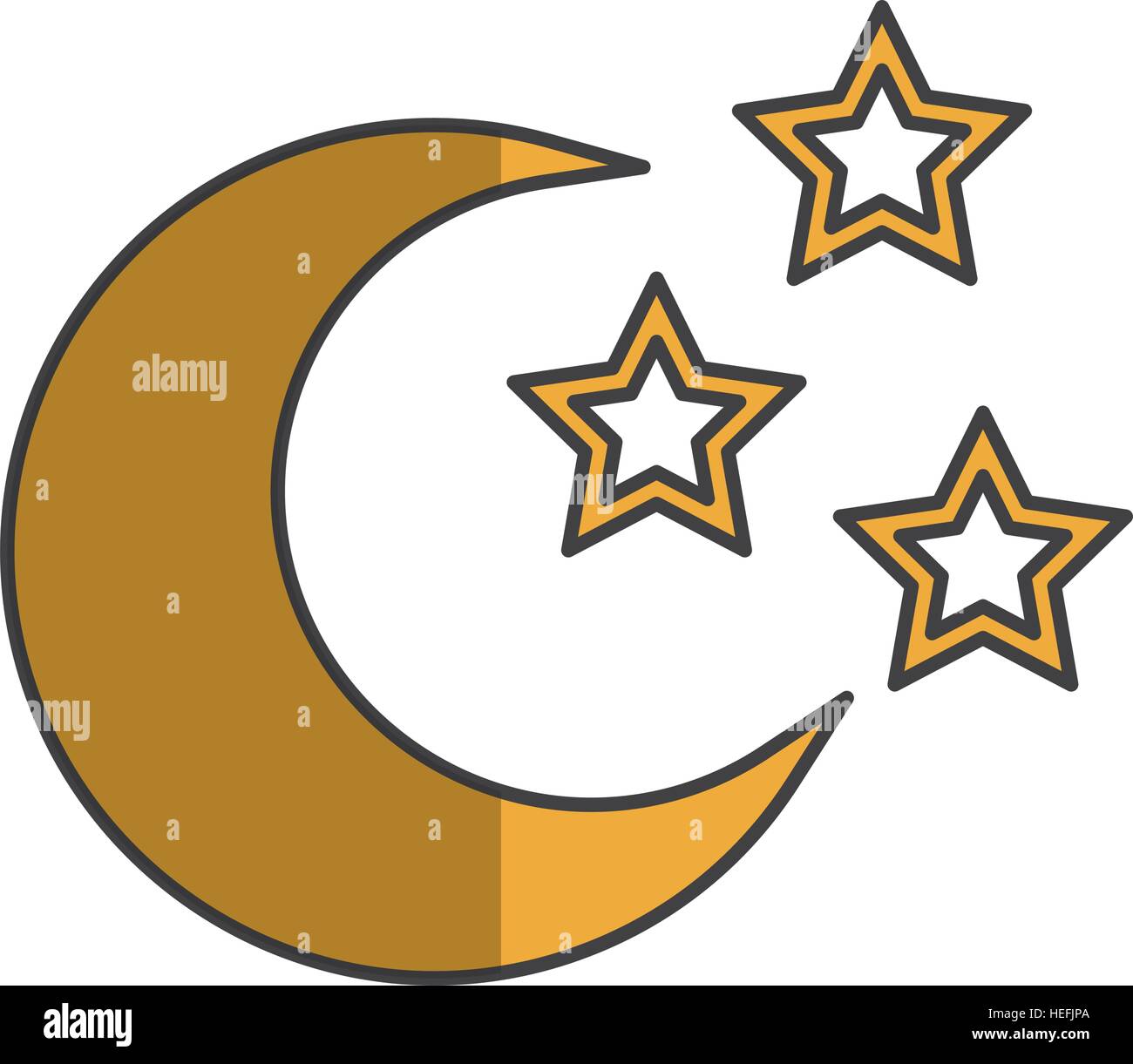 crescent moon icon image Stock Vector Image & Art - Alamy