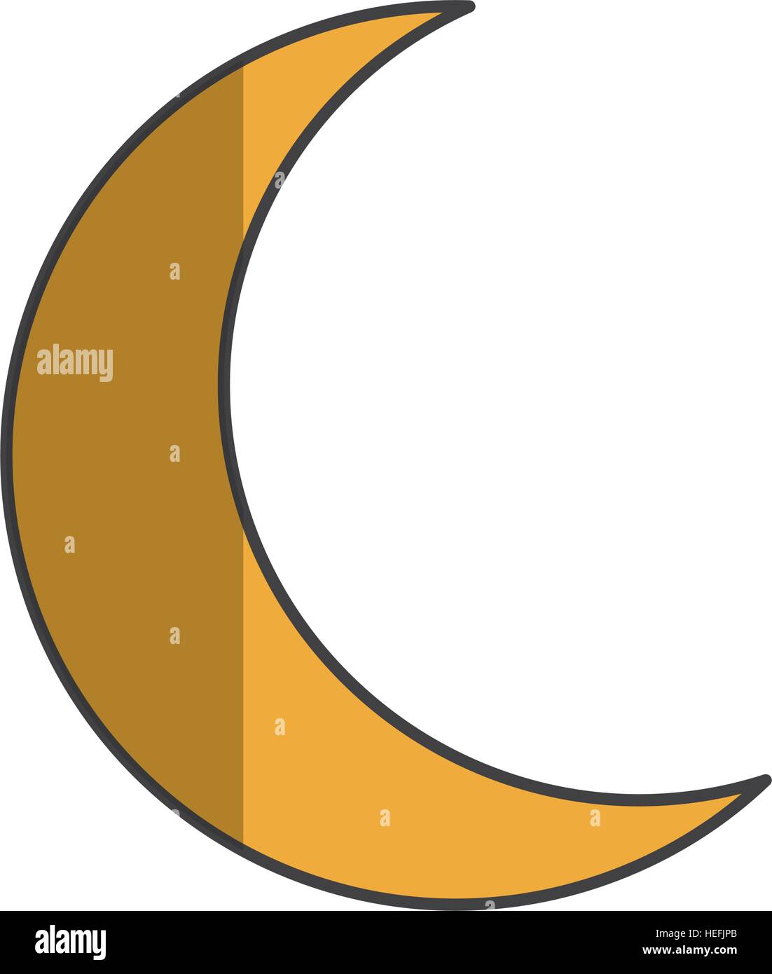 crescent moon icon image Stock Vector Image & Art - Alamy