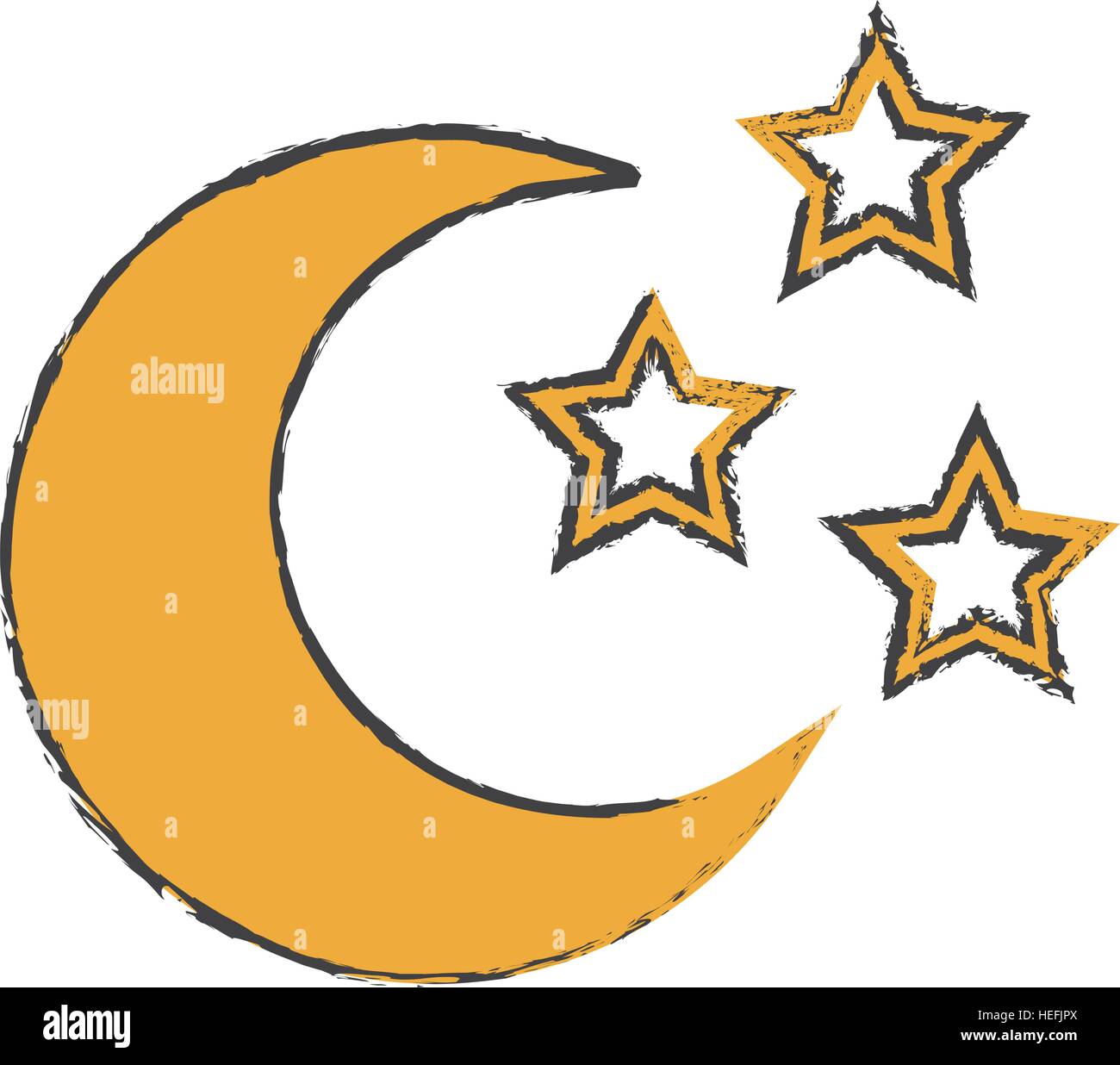 crescent moon icon image Stock Vector Image & Art - Alamy