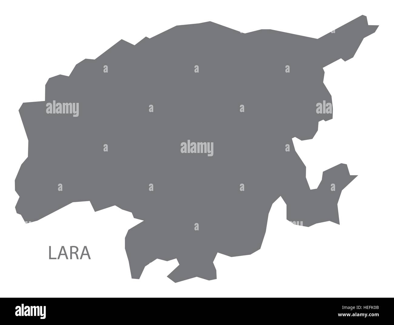 Lara Venezuela Map in grey Stock Vector Image & Art - Alamy