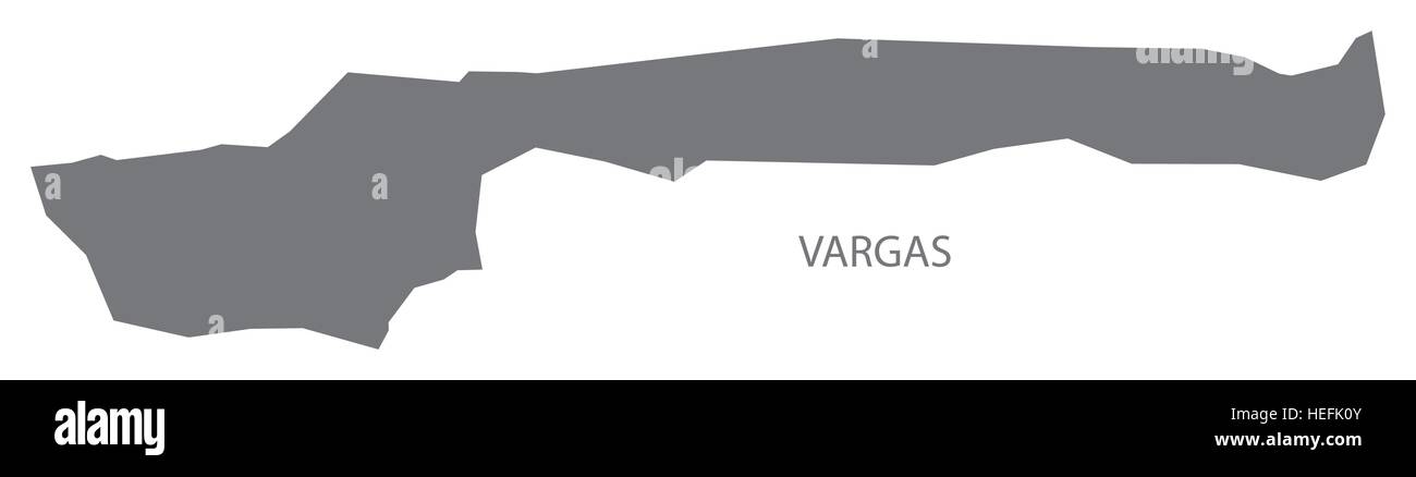 Vargas Venezuela Map in grey Stock Vector Image & Art - Alamy