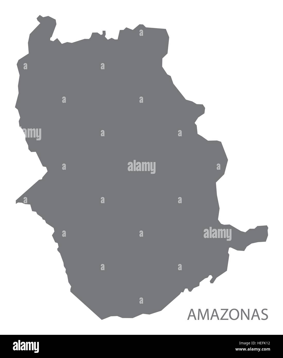 Amazonas Venezuela Map in grey Stock Vector Image & Art - Alamy