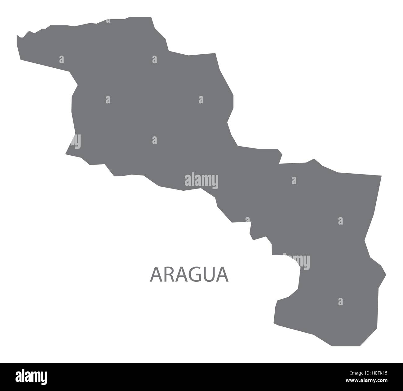 Aragua map vector hi-res stock photography and images - Alamy