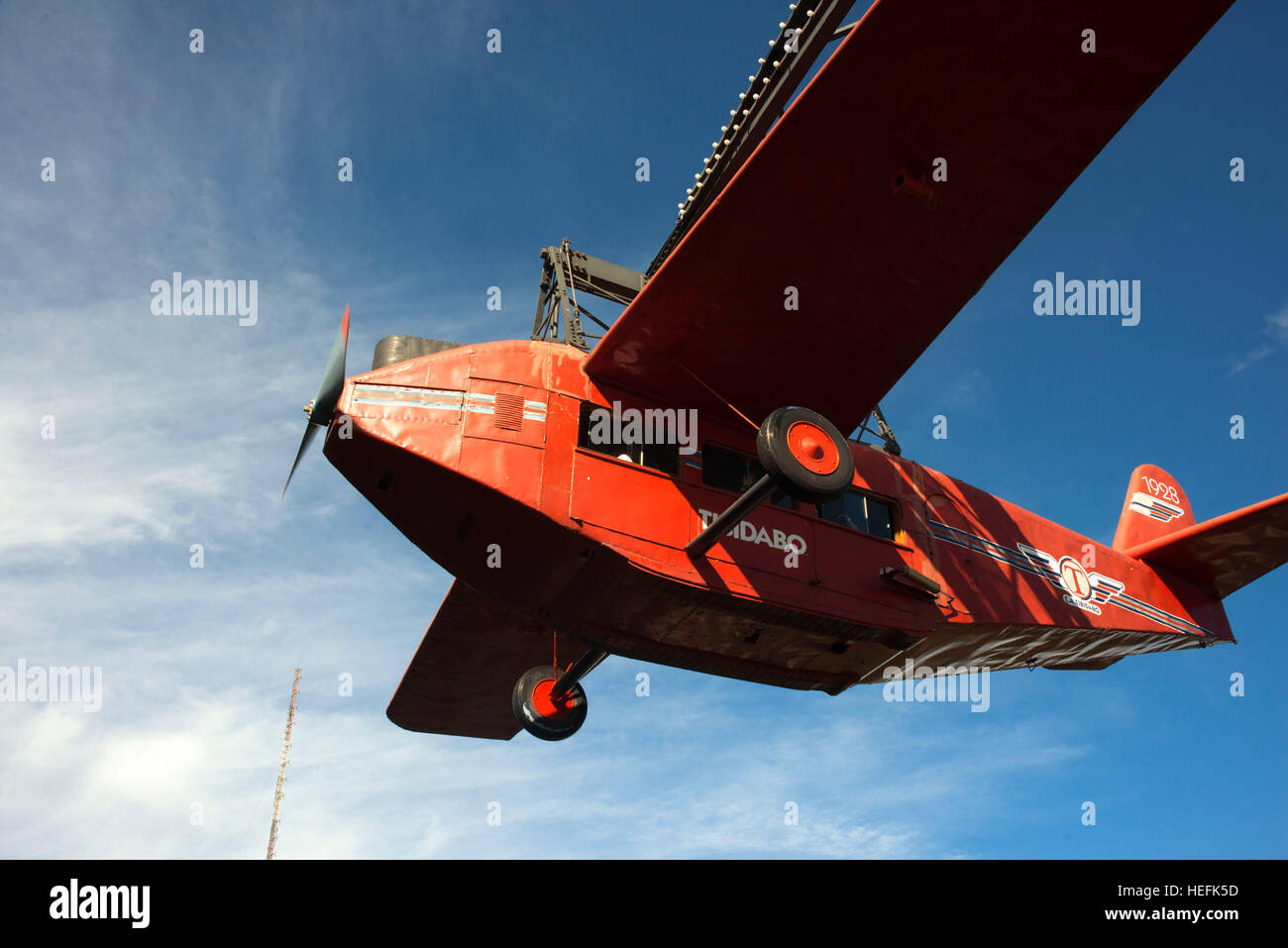 Airplane carousel in Tibidabo Amusement Park, Tibidabo, Barcelona ...