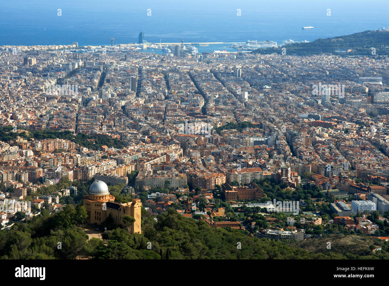 Eixample Barcelona Aerial View Stock Photos & Eixample Barcelona Aerial ...