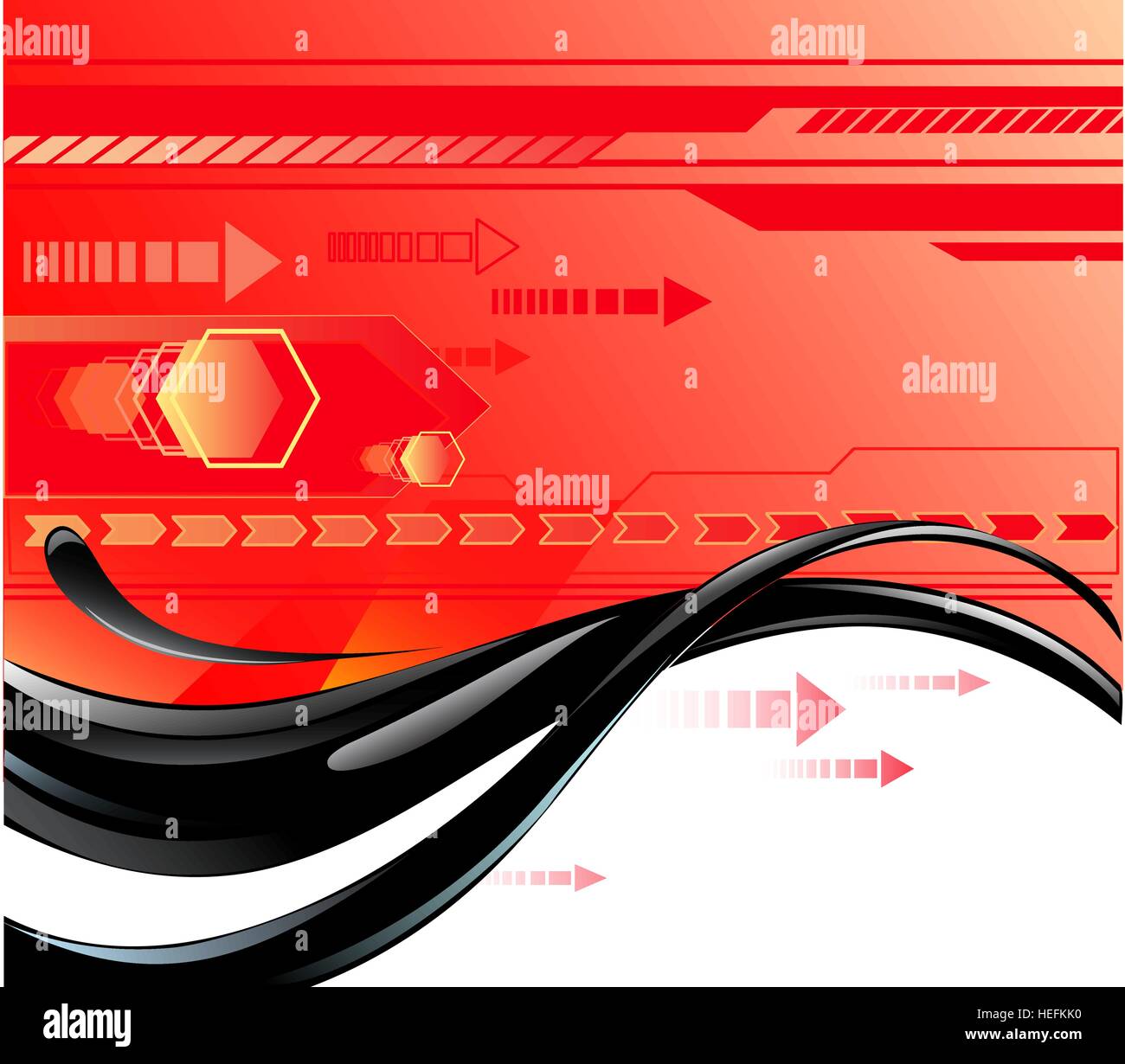 Abstract lines on red background Stock Vector Images - Alamy