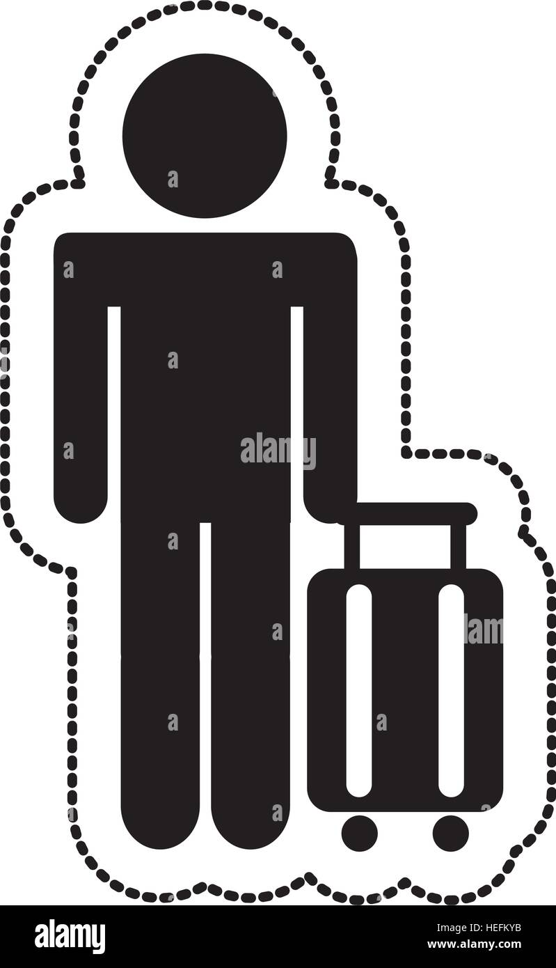 airport terminal sign human silhouette vector illustration design Stock ...