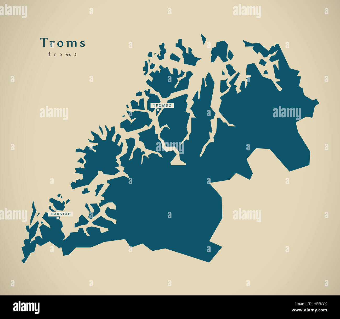 Modern map norway counties hi-res stock photography and images - Alamy