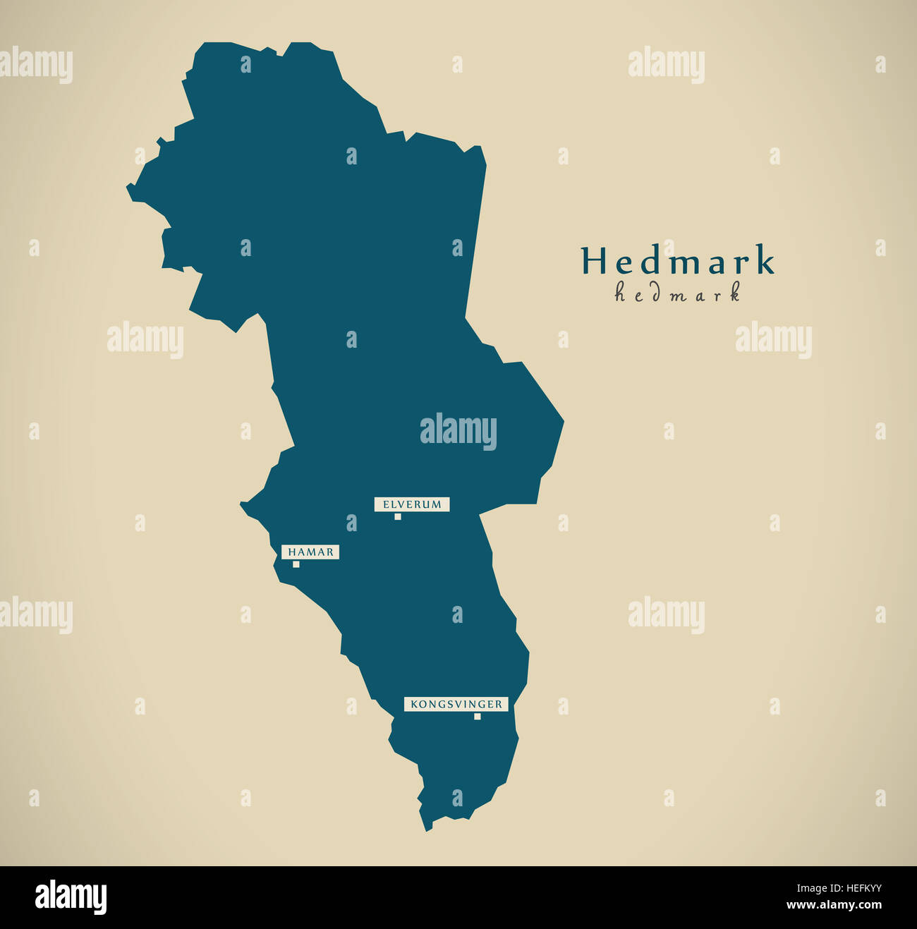 Map of hedmark hi-res stock photography and images - Alamy