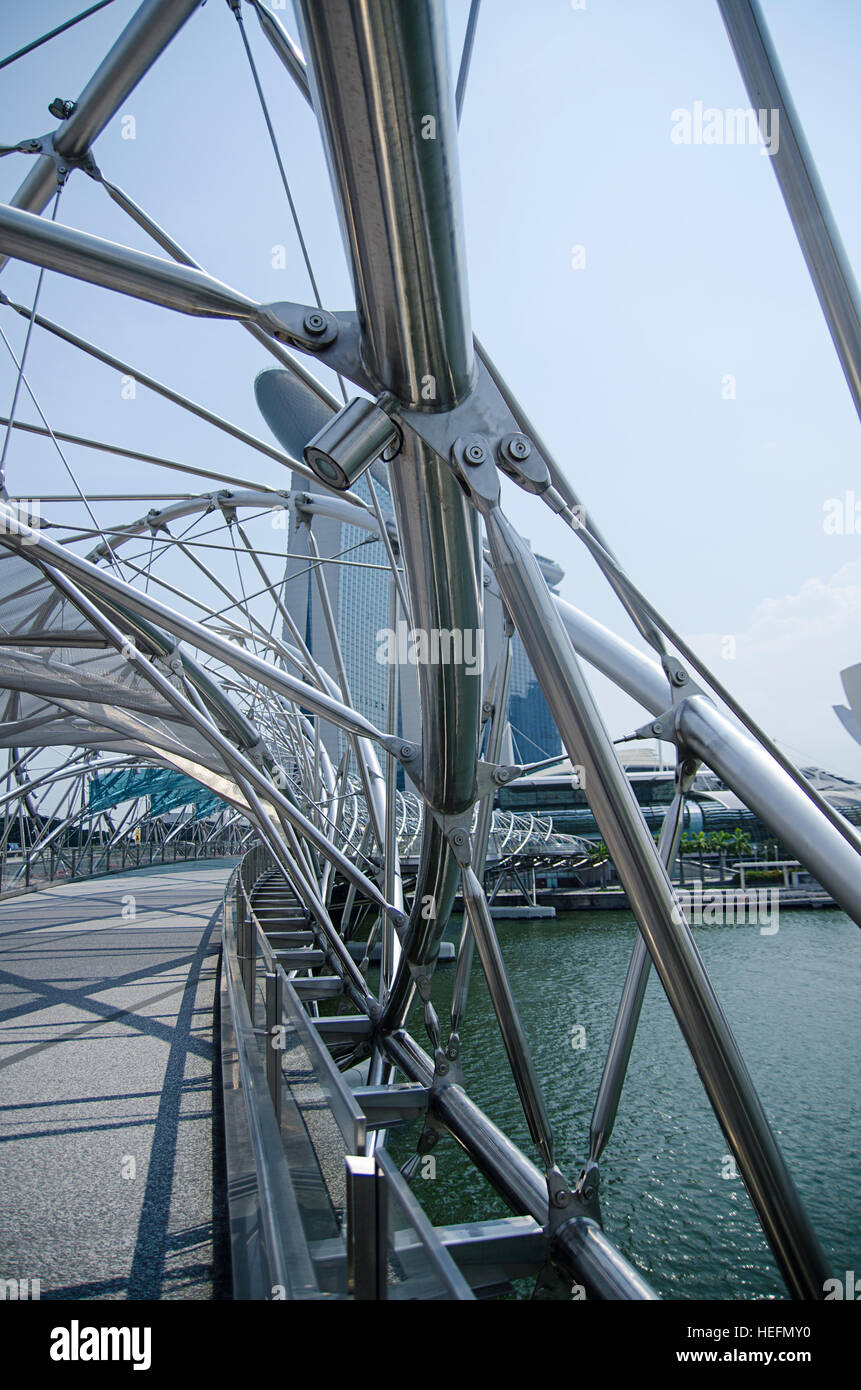 Modern iron glass footbridge hi-res stock photography and images - Alamy