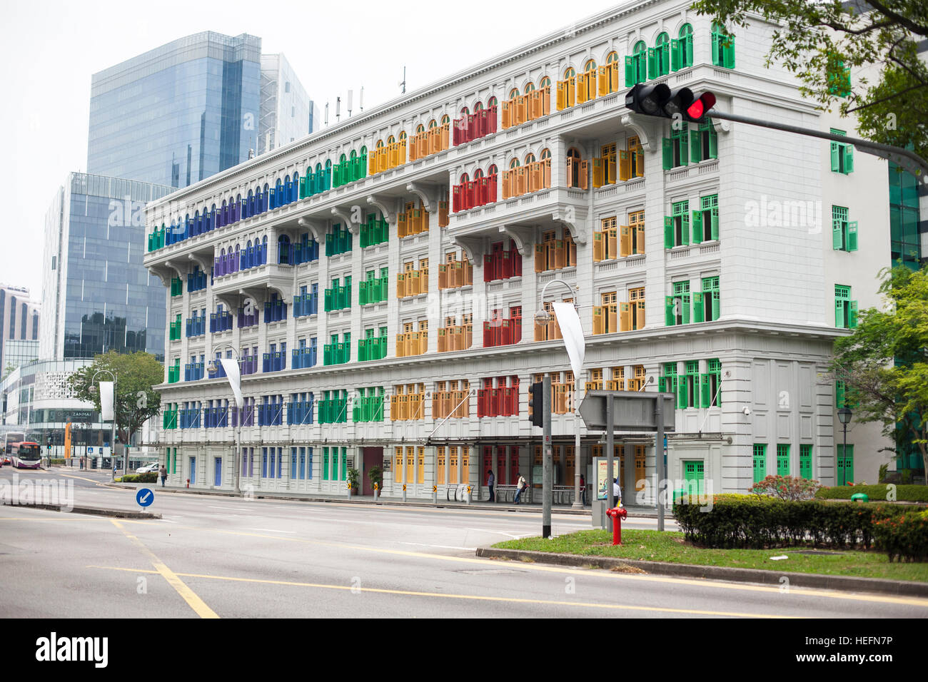 Heritage architecture in Singapore Stock Photo - Alamy