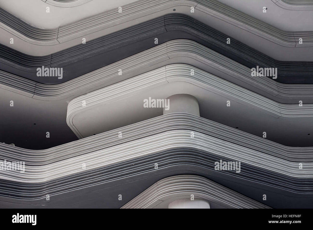 Monochrome background with concrete architectural structure Stock Photo ...