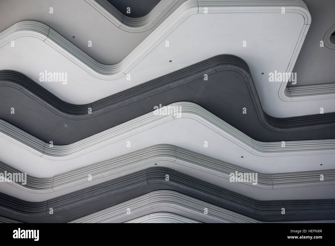 Monochrome background with concrete architectural structure Stock Photo ...